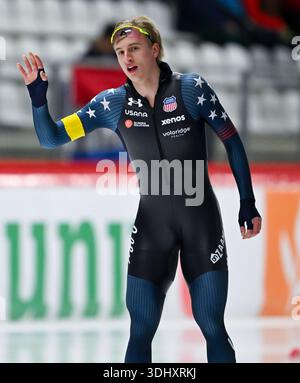 23 January 2026, Bavaria, Inzell: Speed skating: World Cup, 1500 m, men ...