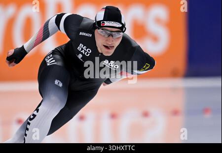 23 January 2026, Bavaria, Inzell: Speed skating: World Cup, 1500 m, men ...