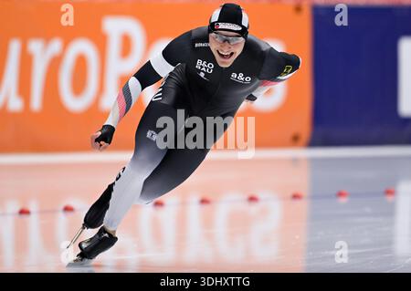 23 January 2026, Bavaria, Inzell: Speed skating: World Cup, 1500 m, men ...