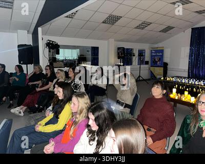 Traitors fans during a watch party in Newry as they support local woman ...