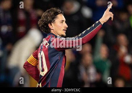 Pablo MARTINEZ of UD Levante celebrates his goal during the Spanish ...