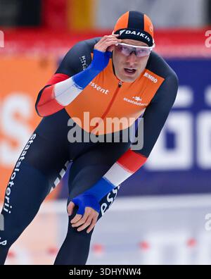 23 January 2026, Bavaria, Inzell: Speed skating: World Cup, 1500 m, men ...