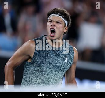 Melbourne, Australia. 24th Jan, 2026. A fan of Jannik Sinner (ITA) is ...
