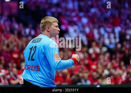 Emil Nielsen (Daenemark, #12) DEN, Frankreich vs. Daenemark, Handball ...