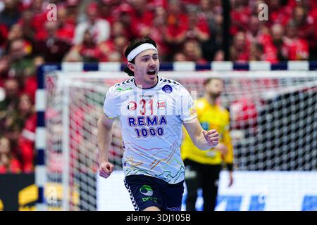 Torjubel Kasper Thorsen Lien (Norwegen, #31) DEN, Deutschland vs ...