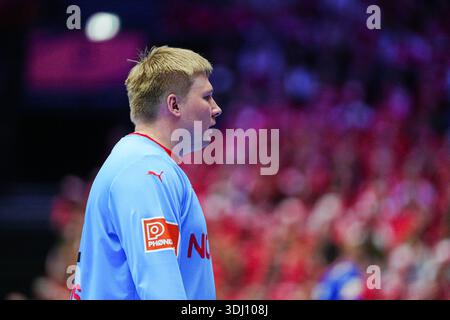 Emil Nielsen (Daenemark, #12) DEN, Deutschland vs. Daenemark, Handball ...