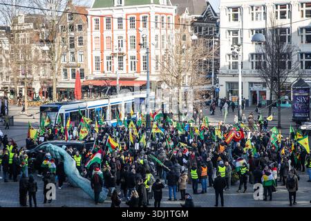 AMSTERDAM - A demonstration organized by a Kurdish and Alevite ...