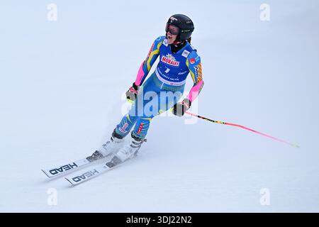 Sara Hector of Sweden wins the World Cup downhill skiing competition ...