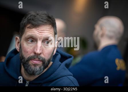 MALMÖ, SWEDEN 2026-01-24 Felix Claar at Saturday's press conference ...