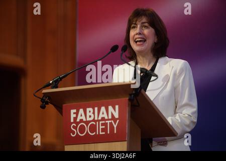 London, UK. 24 Jan 2026. Lucy Powell - Deputy Labour Leader speaks at ...