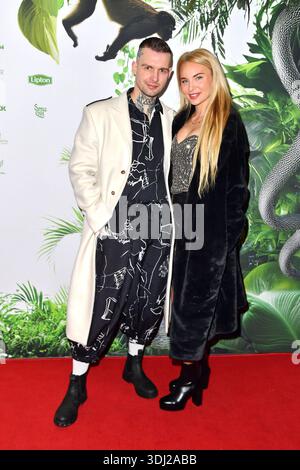 Eric Stehfest and Franziska Temme attend the "Ich bin ein Star - Holt ...