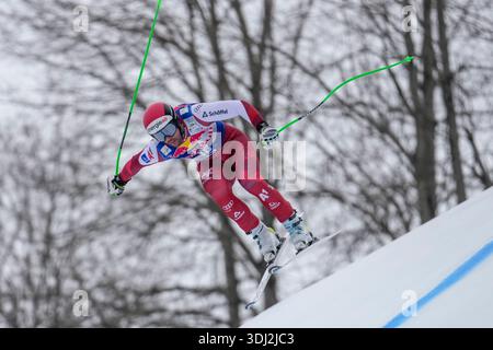 KITZBUEHEL, AUSTRIA - JANUARY 24: Vincent Kriechmayr of Austria during ...