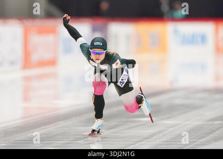 INZELL, GERMANY - JANUARY 24: Rio Yamada of Japan during the ISU World ...