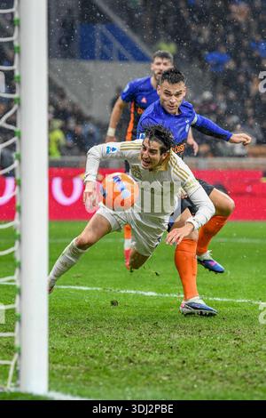 Milano, Italy. 23rd, January 2026. Lautaro Martinez (10) of Inter and ...