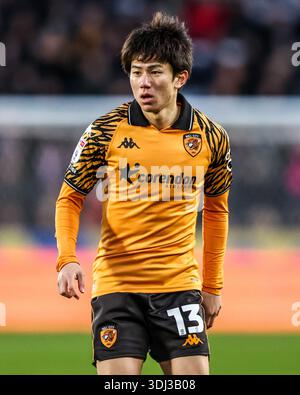 Yu Hirakawa of Hull City during the Sky Bet Championship match Hull ...