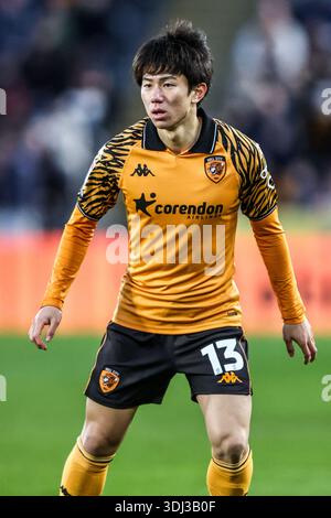 Yu Hirakawa of Hull City during the Sky Bet Championship match Hull ...