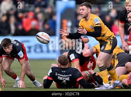 Barnet. United Kingdom. 24 January 2026. Gallagher Prem Rugby. Saracens ...