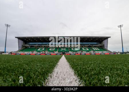 General view of the newly constructed stand at Dexcom Stadium prior the ...