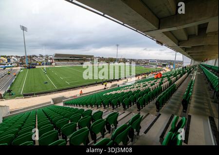 View from the new stand at Dexcom Stadium prior the United Rugby ...