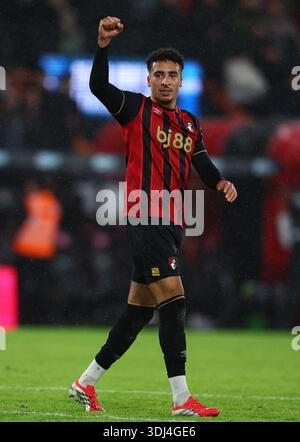 Bournemouth, UK. 24th Jan, 2026. Florian Wirtz of Liverpool shoots at ...