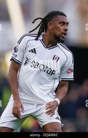 Alex Iwobi of Fulham during the Fulham v Brighton & Hove Albion Premier ...
