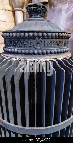 A victorian cast iron Gurney Stove used to heat the inside of Hereford ...