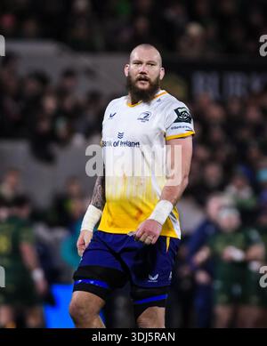 Galway, Ireland. 24th January, 2026. Leinster's Harry Byrne during a ...