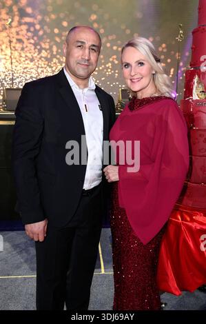 Arthur Abraham und Anja Petzold beim Presseball Berlin 2026 im JW ...