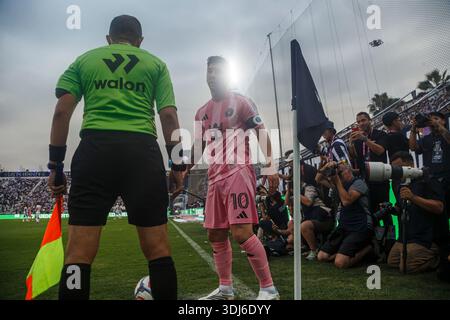 Lima, Peru - January 24: Lionel Messi of Inter Miami during the Noche ...