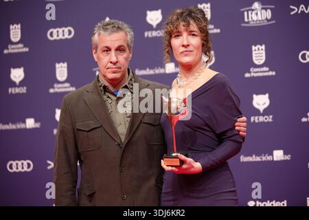 Pontevedra, Spain. 24th Jan, 2026. Álvaro Cervantes attends the red ...