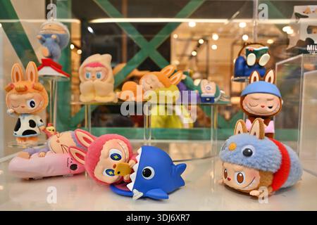 The LABUBU dolls display at the POP MART store on January 23, 2026 in ...