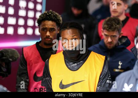 Destiny Udogie (13 Tottenham Hotspur) before the Premier League match ...
