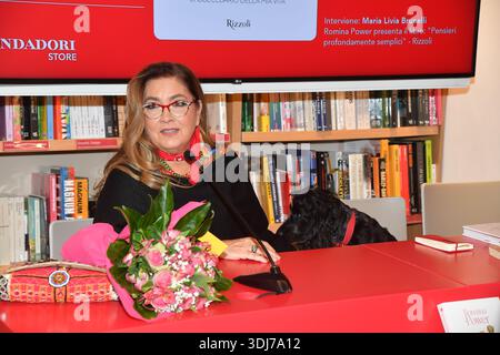Rome, Mondadori Bookstore, Presentation of Romina Power's book ...