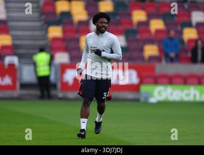 Ola Aina of Nottingham Forest during the Premier League match between ...