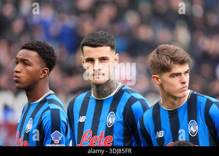 Gianluca Scamacca during the Italian championship Serie B football ...