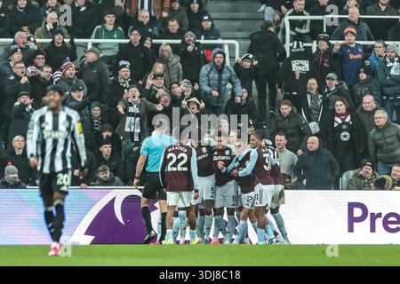 Ollie Watkins Of Aston Villa scores a GOAL 0-2 and celebrates during ...