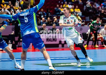 Malmo, Sweden. 25th of January, 2026. Mate Onodi-Janoskuti (71) of ...