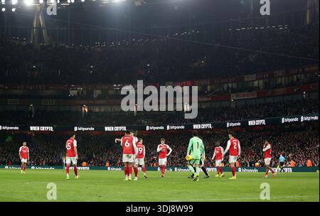 Arsenal dejection at the Arsenal v Manchester United EPL match, at the ...
