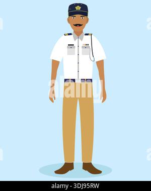 Indian Police Traffic Control Stock Vector Image & Art - Alamy