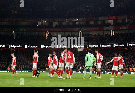 Arsenal dejection at the Arsenal v Manchester United EPL match, at the ...