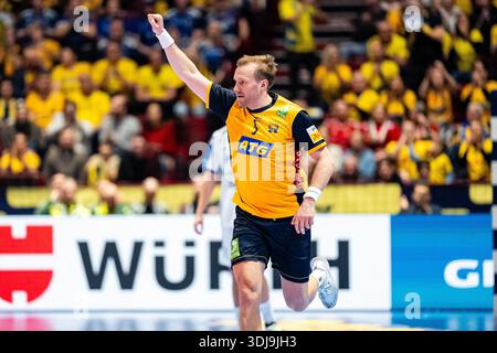 Malmo, Sweden. 25th of January, 2026. Albin Langergren (23) of Sweden ...