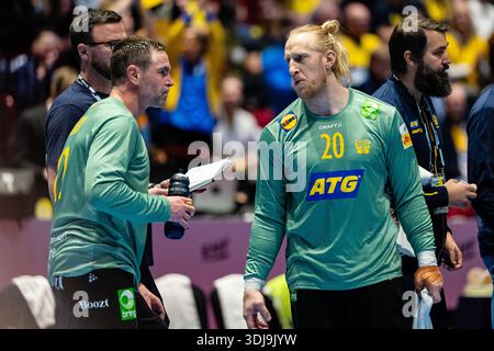 Malmo, Sweden. 25th of January, 2026. Fans of Iceland seen during the ...