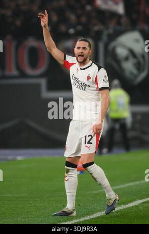 Adrien Rabiot of AC Milan during AS Roma vs AC Milan, Italian soccer ...