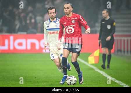 Ben CHILWELL of Strasbourg during the French championship Ligue 1 ...