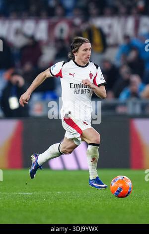 Luka Modric of AC Milan during the serie A Enilive match between AS ...