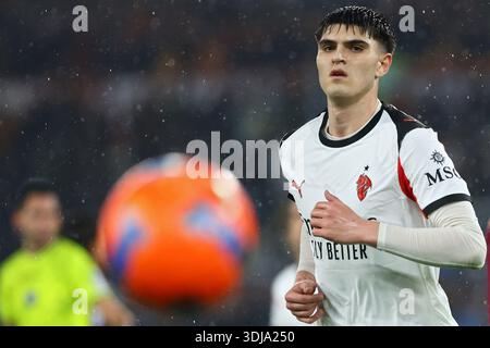 Rome, Italy, 25 January, 2026. Matias Soule', of Roma, in action during ...