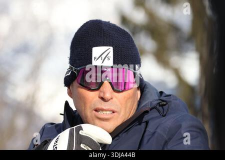 KITZBUEHEL, AUSTRIA - JANUARY 25: FIS race director Markus Waldner ...