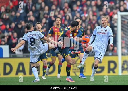 Mikael Ellertsson (Genoa CFC) - Jens Odgaard (Bologna FC 1909) during ...