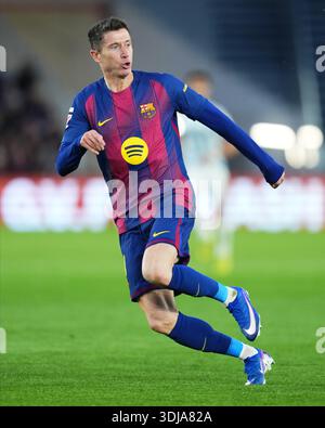 Robert Lewandowski of FC Barcelona during the La Liga EA Sports match ...