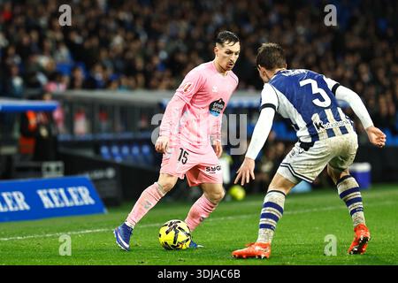 San Sebastian, Spain. 25th Jan, 2026. Pablo Marin (Sociedad) Football ...